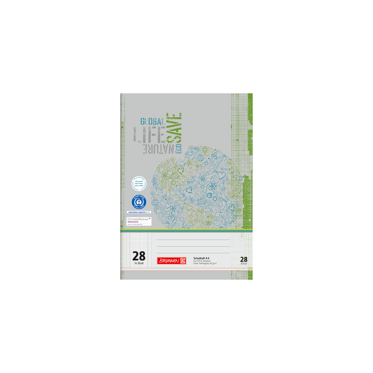 Exercise book A4 16 sheets. RCP 25 pieces, 15,12