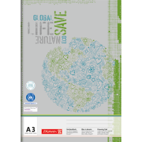 Drawing block A3 20 sheets Recycling 10 pcs, 18,62